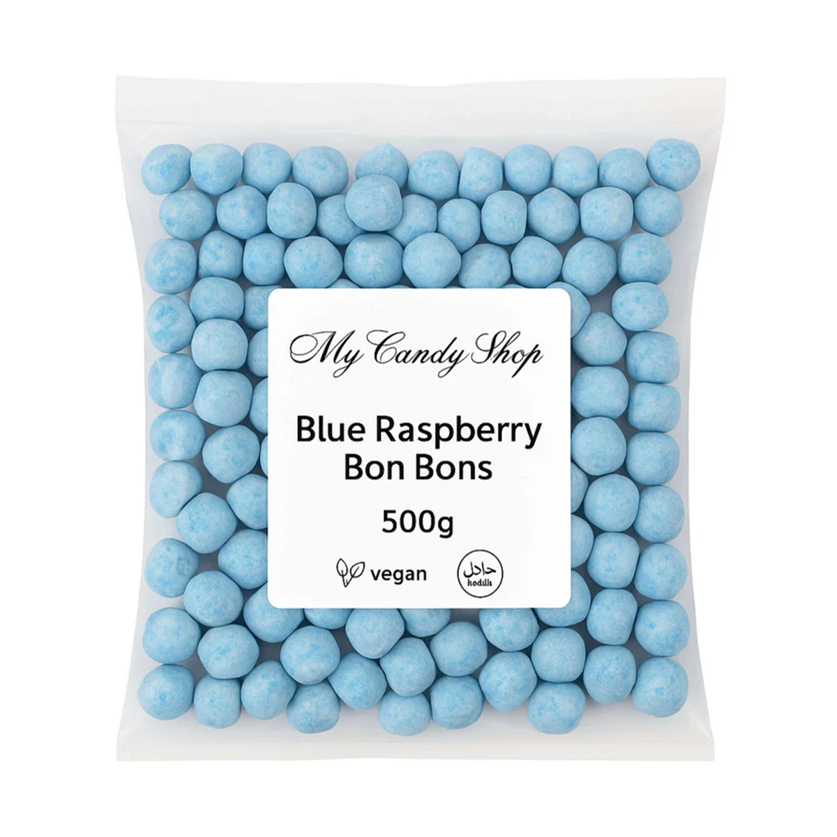 Blue Bon Bons – Chewy Tangy Blue Raspberry Sweets – mycandyshopuk