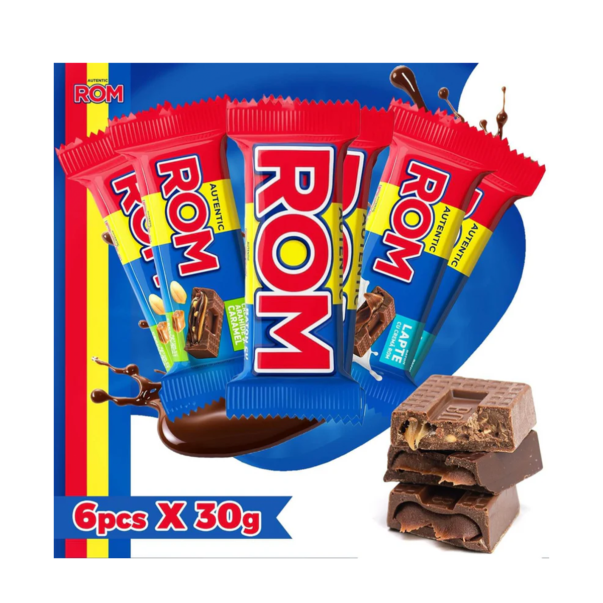 ROM Romanian Chocolate Bars with Rum and Caramel – mycandyshopuk