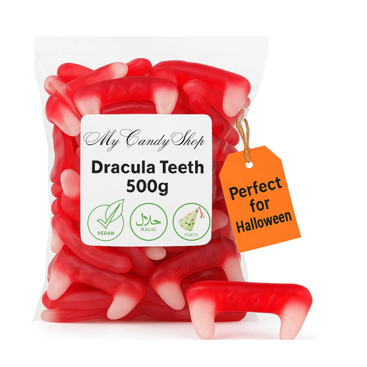 Vegan Dracula Teeth Sweets Fruity Jelly Gummies – mycandyshopuk